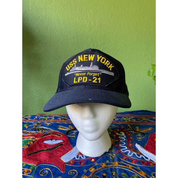 NAVY | Accessories | Uss New York Lpd2 Never Forget Hat Snapback Usn ...